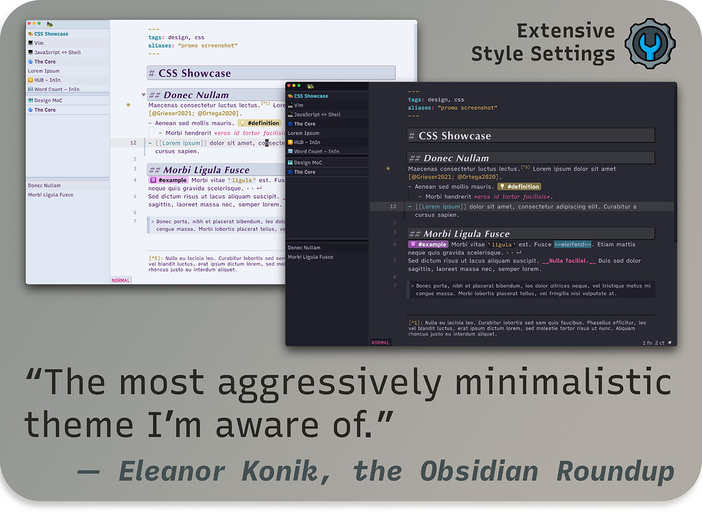 Theme: Shimmering Focus - Share & showcase - Obsidian Forum