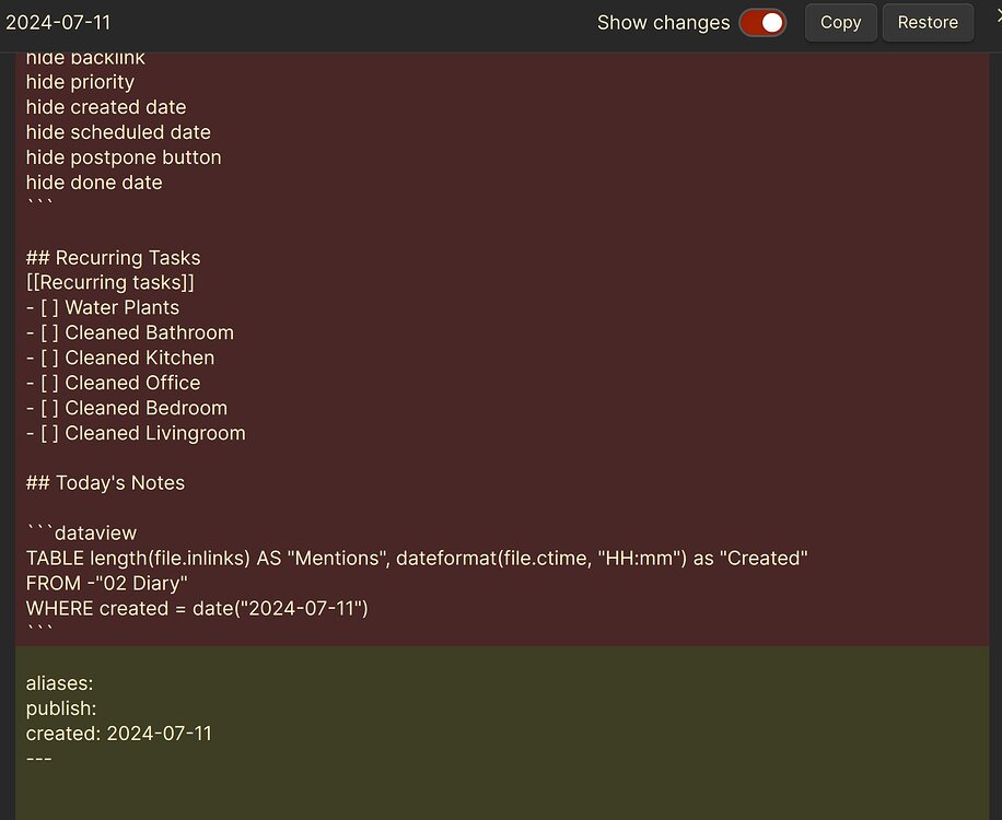 Sync deleted parts of files - Bug reports - Obsidian Forum