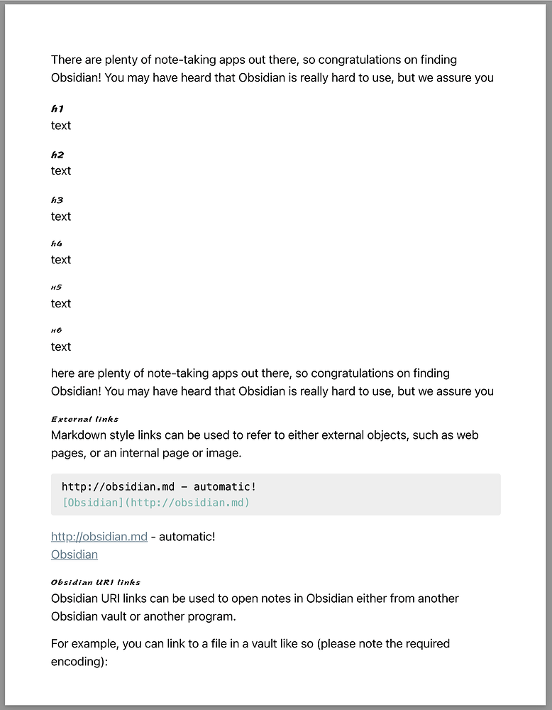 Space between heading - Custom CSS & Theme Design - Obsidian Forum