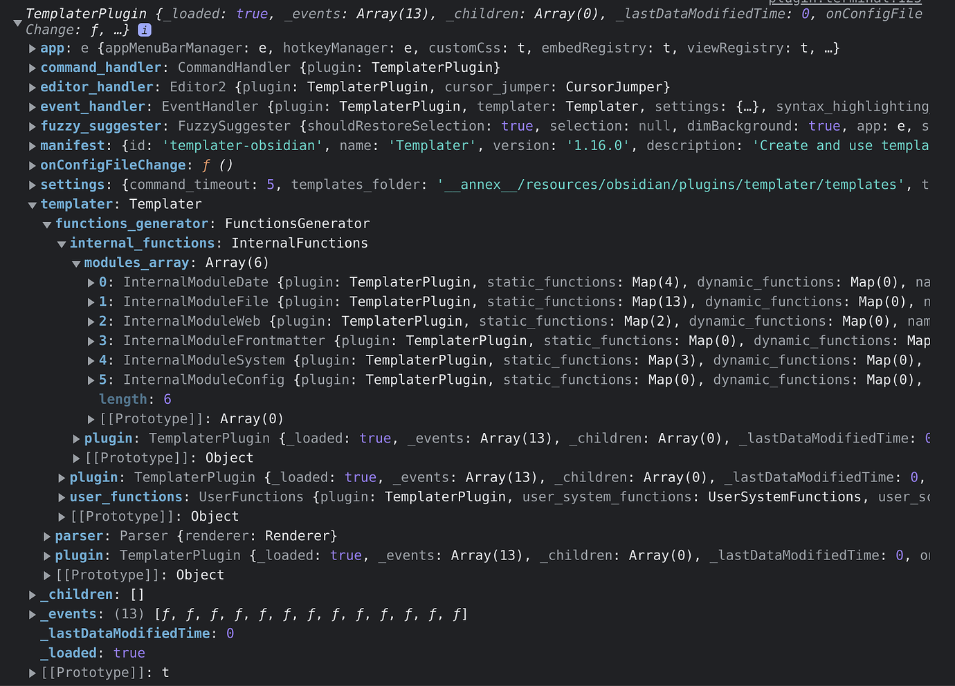 Templater API - Help - Obsidian Forum
