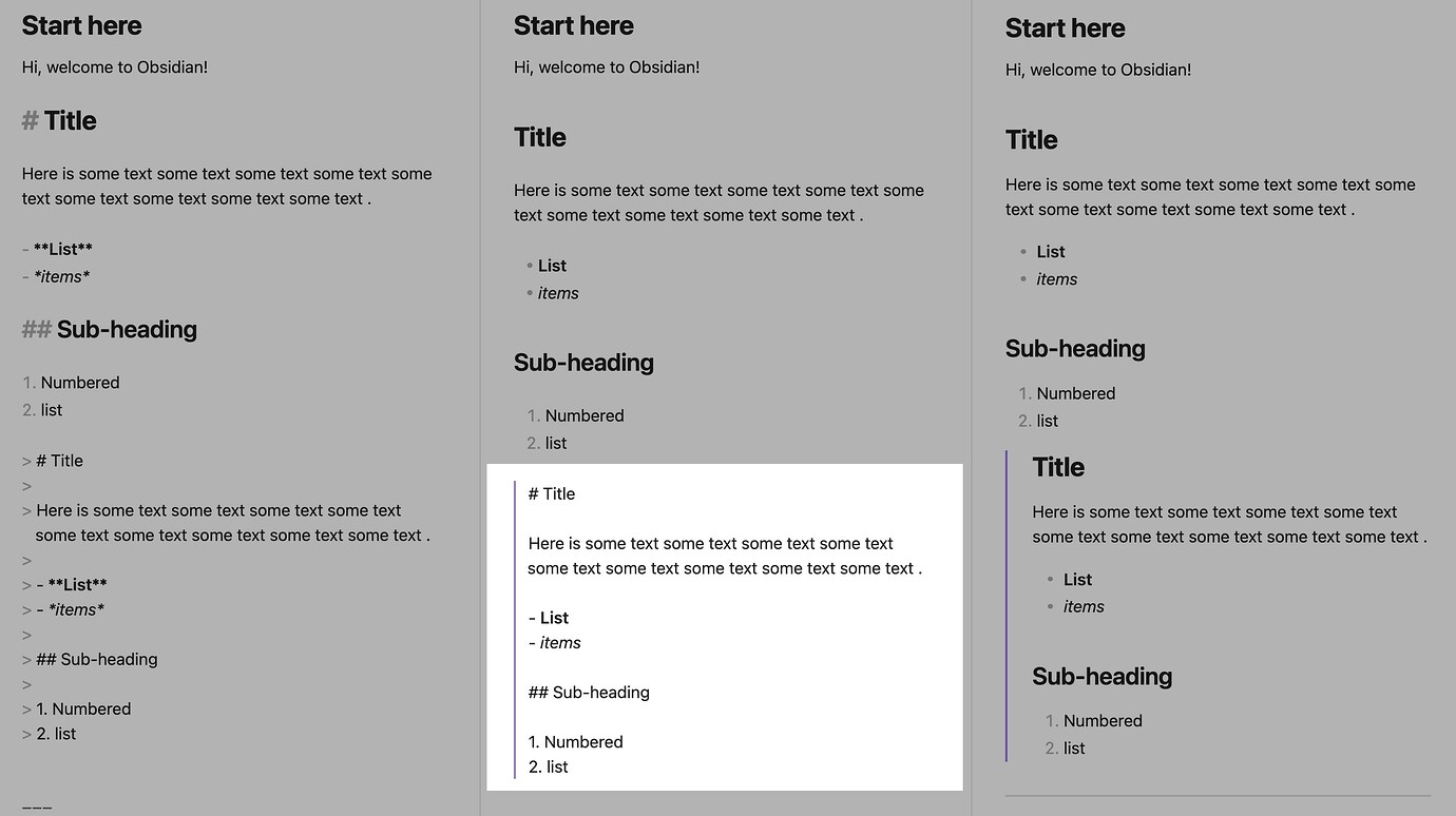 In live preview, headers & list items in block quotes aren't rendered ...