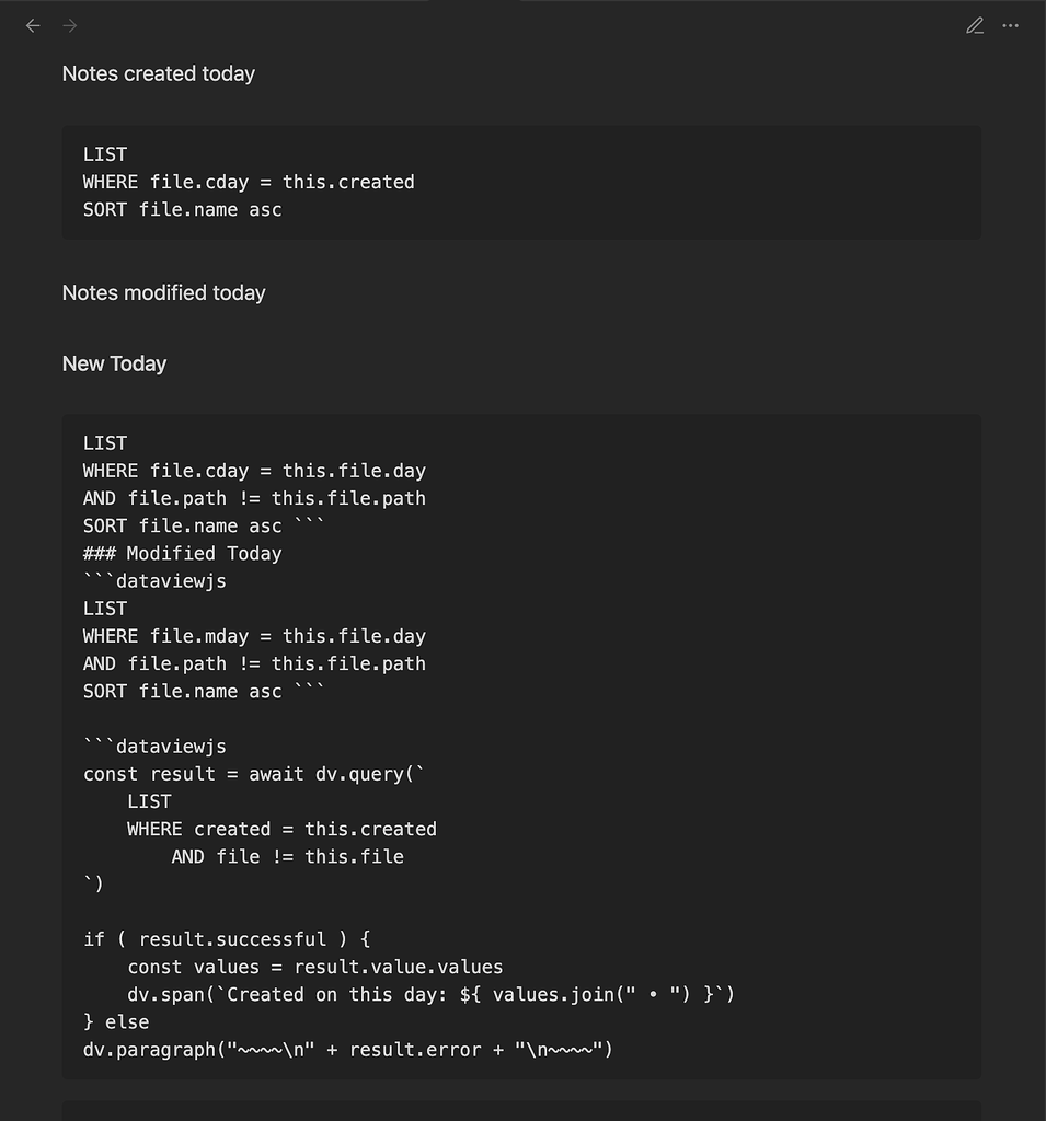 Making a list of files I've created today - Help - Obsidian Forum