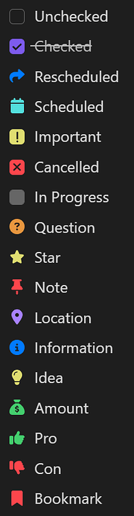 Alternative Checkboxes (Icon Bullets) - Copy and paste - Share ... Alternative Checkboxes (Icon Bullets) - Copy and paste - Share ...