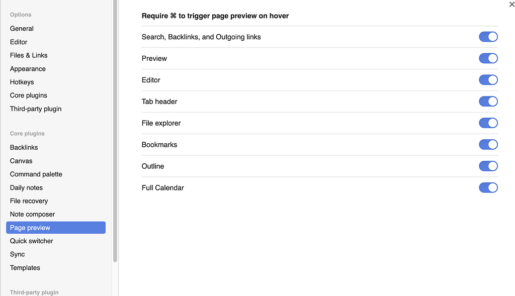 Hover preview - Help - Obsidian Forum