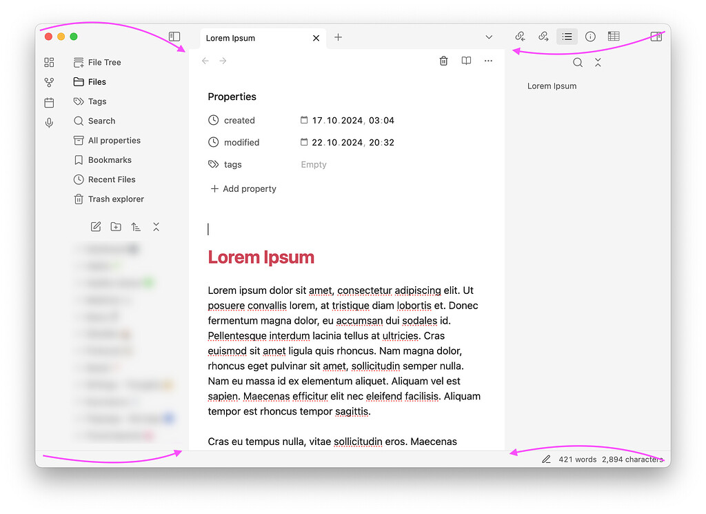How to make the editor pane have rounded corners? - Custom CSS & Theme Design - Obsidian Forum