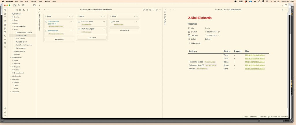 Dataview Query - Pull data from kanban view into a page - Help - Obsidian Forum