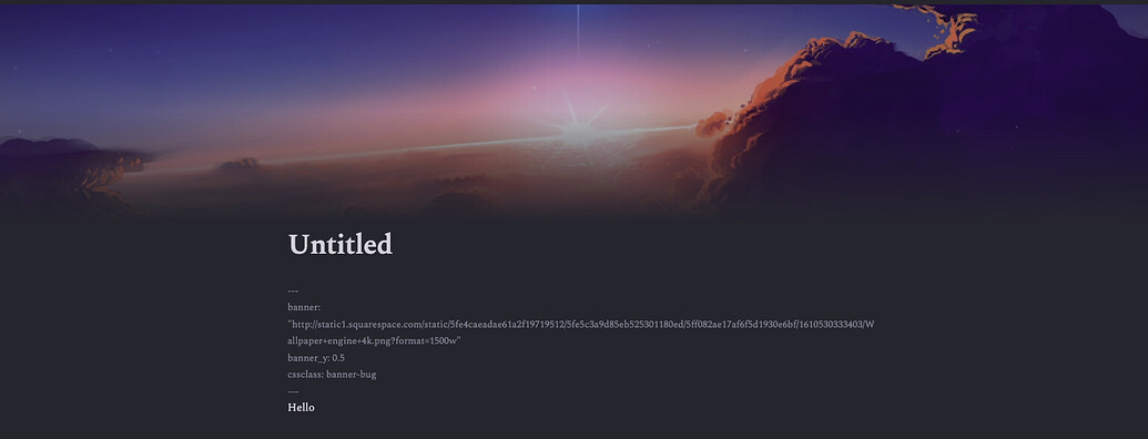 Banner plugin help? - Help - Obsidian Forum