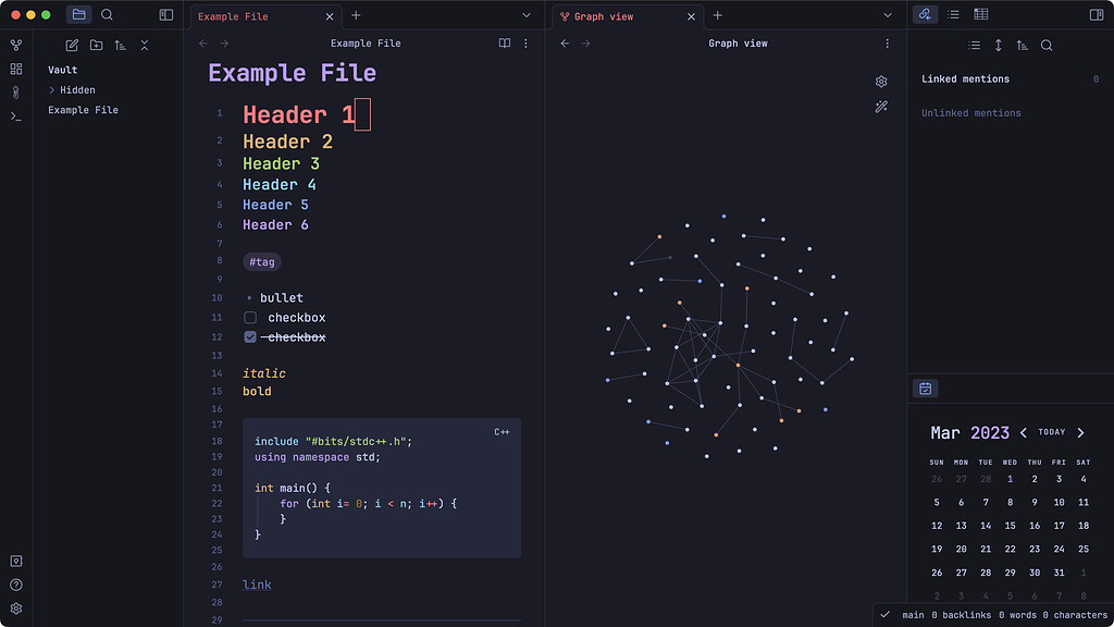 Theme: Tokyo Night - Share & showcase - Obsidian Forum