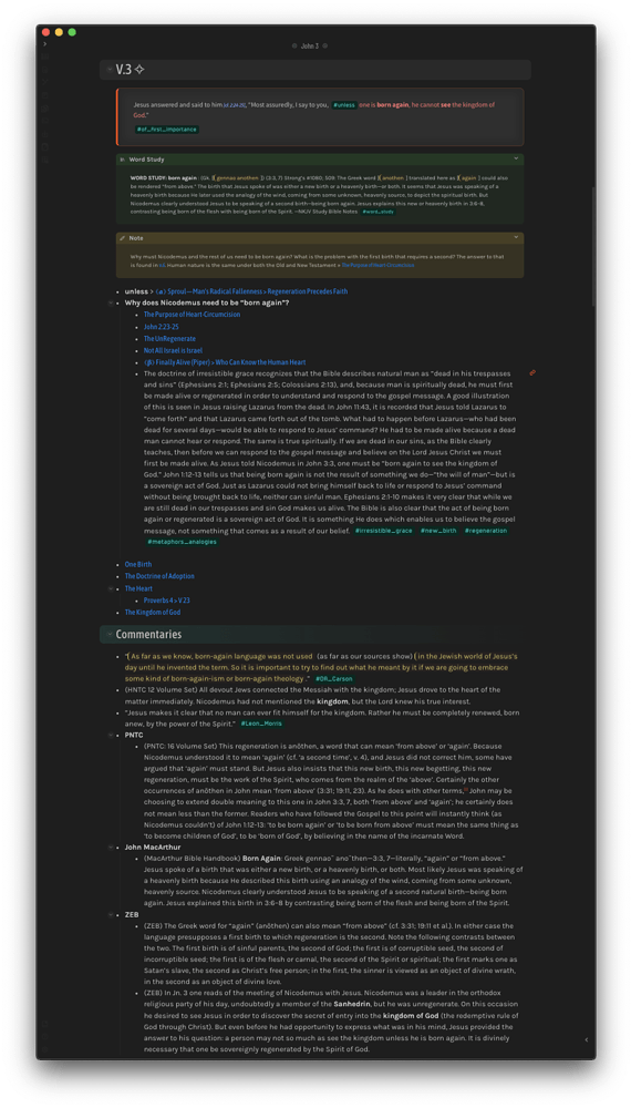 My Bible Study Workflow - Share & showcase - Obsidian Forum