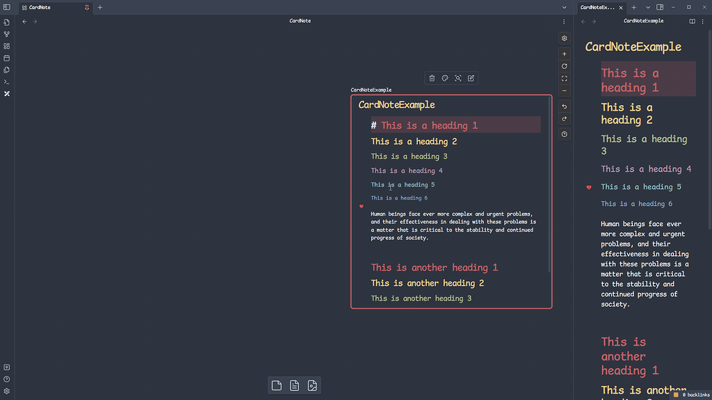New Plugin: CardNote - Share & showcase - Obsidian Forum