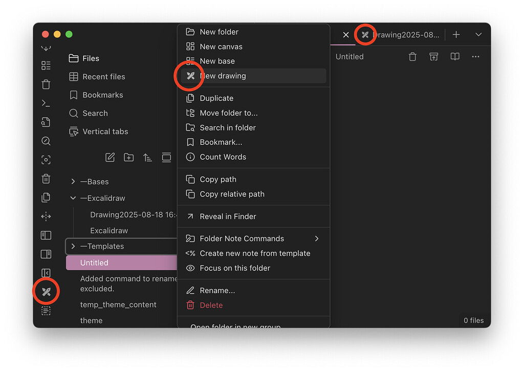 Replace Excalidraw icon in Obsidian menus with a Lucide icon - Share ...