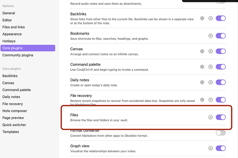 Missing File Explorer Core Plugin on new Install - Bug graveyard - Obsidian Forum