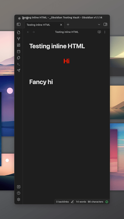 Markdown Inline CSS - Feature requests - Obsidian Forum