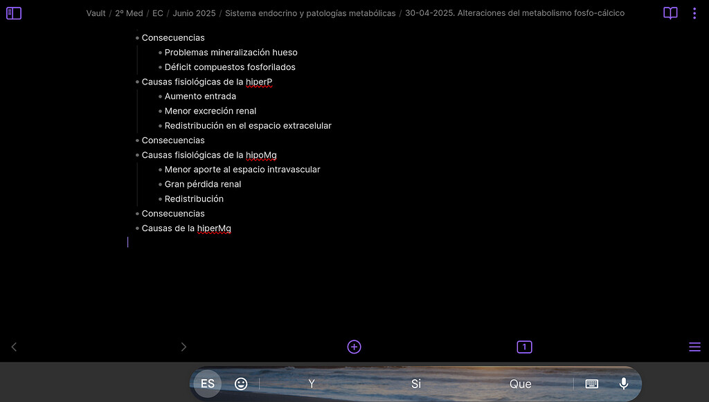 Android: no editor toolbar when physical keyboard is connected - Bug graveyard - Obsidian Forum