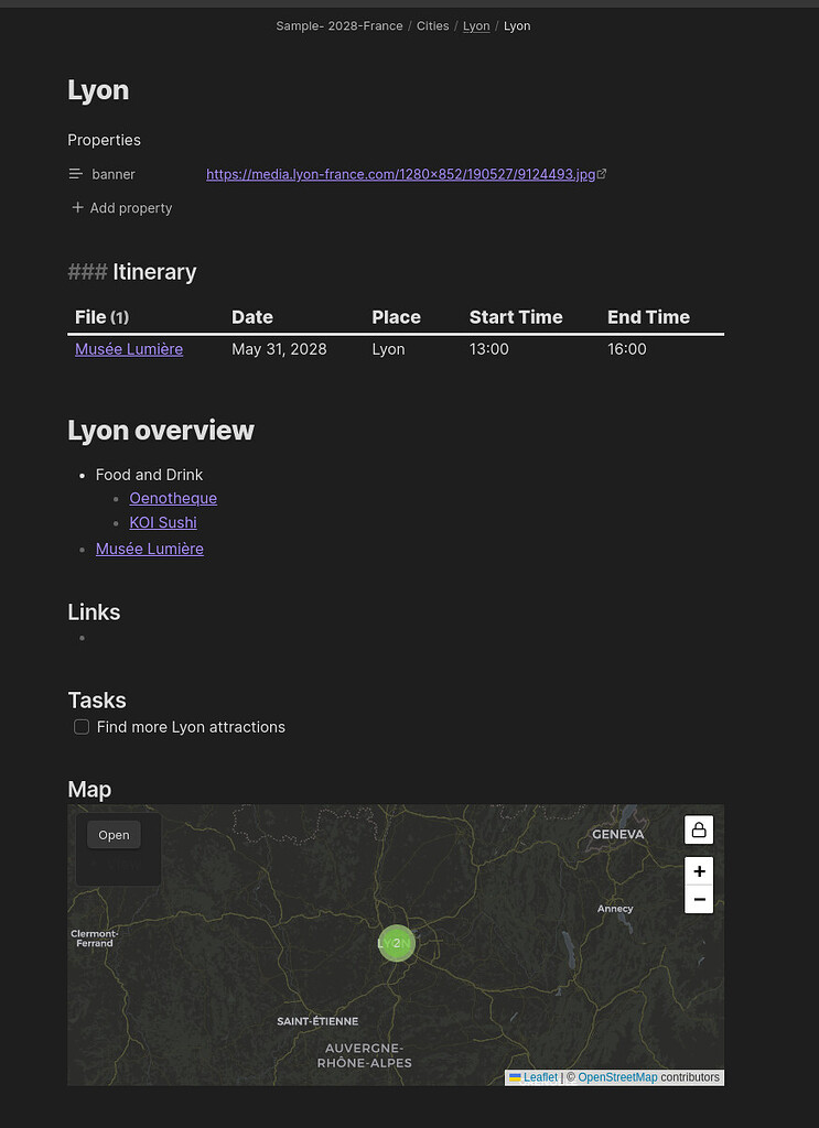 Obsidian Travel Planner- your offline trip planner - Share & showcase - Obsidian Forum