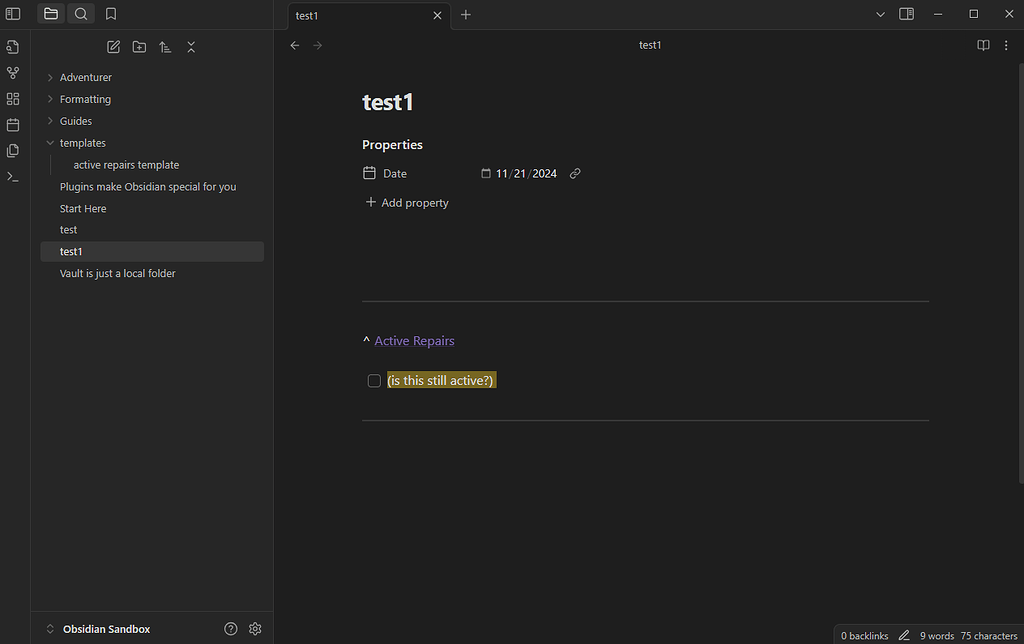 I have to insert template twice for it to fully insert - Bug reports ...