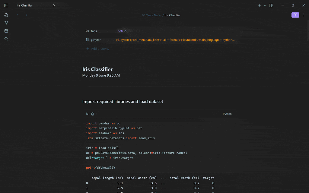 JupyMD plugin: Use Obsidian as a Jupyter notebook editor - Share & showcase - Obsidian Forum