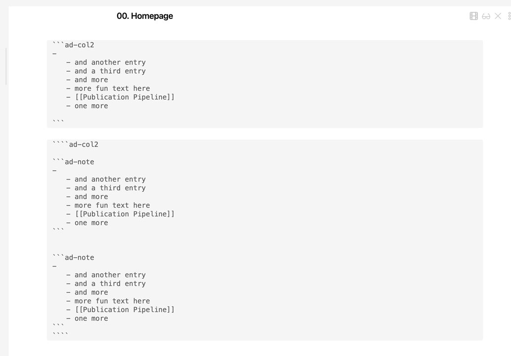 The all-encompassing Obsidian homepage template (at least I hope so ...