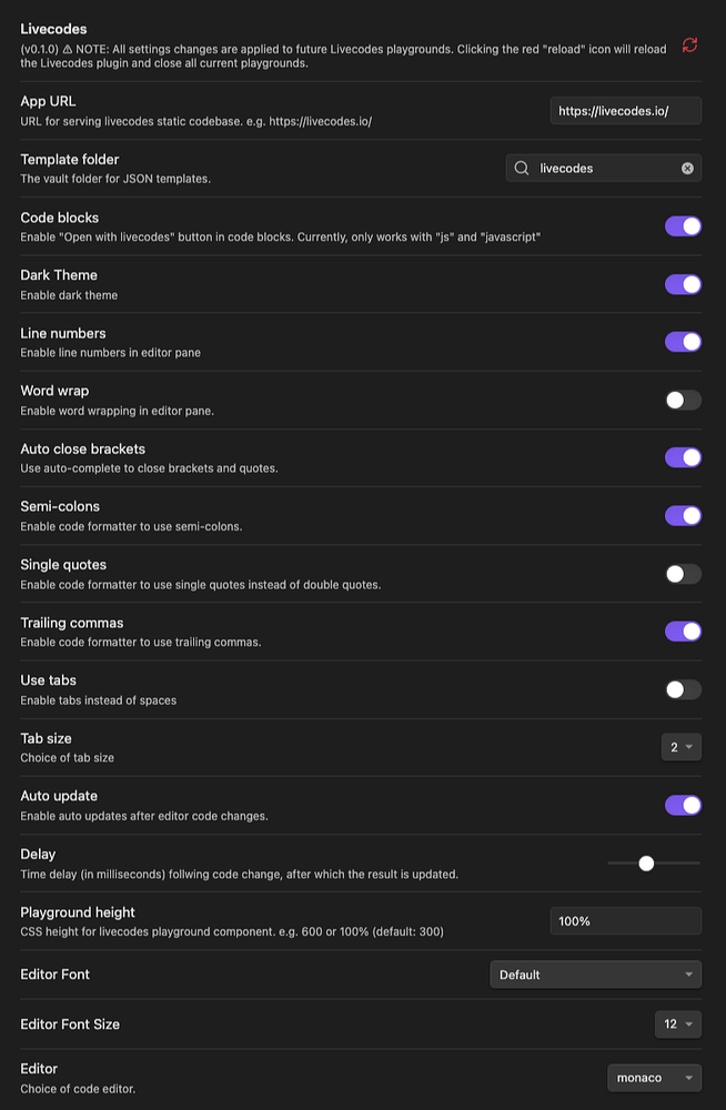 Beta Plugin: Livecodes REPL playground - Share & showcase - Obsidian Forum