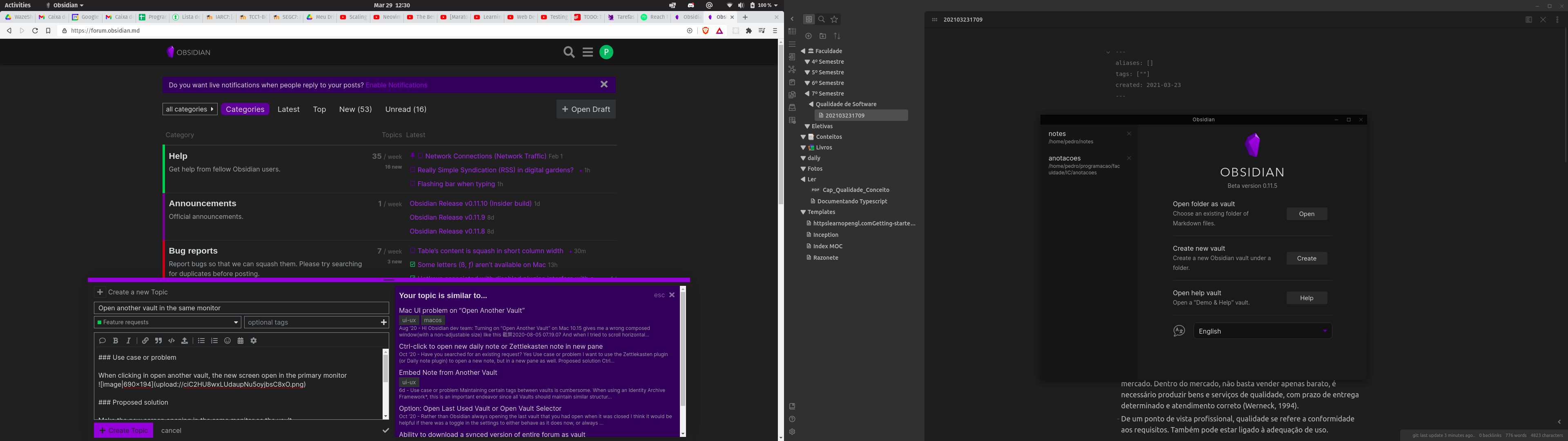 Open Vault picker in the same monitor as active vault - Feature ...