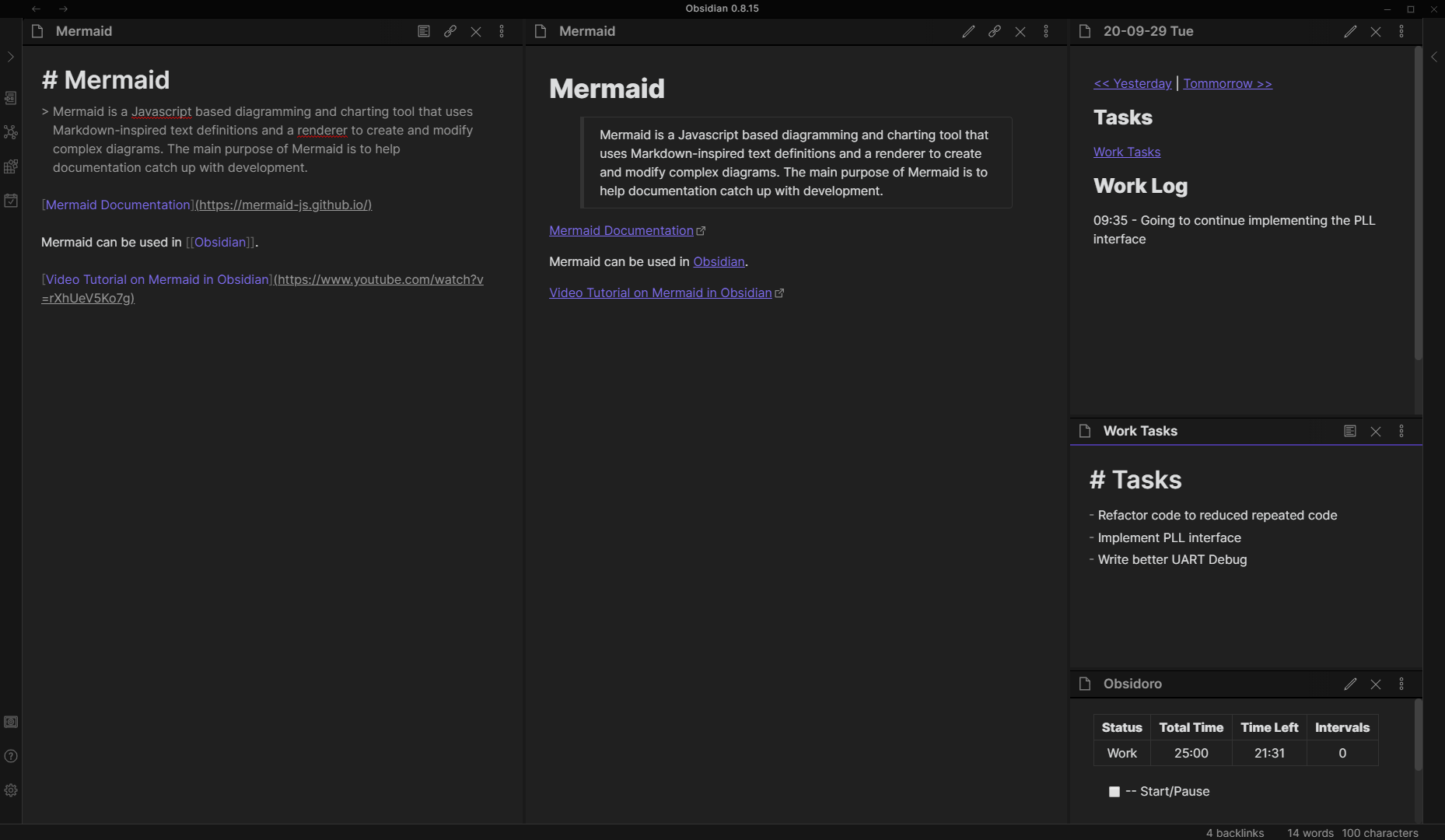 Obsidoro - A Pomodoro Timer for Obsidian - Share & showcase - Obsidian ...