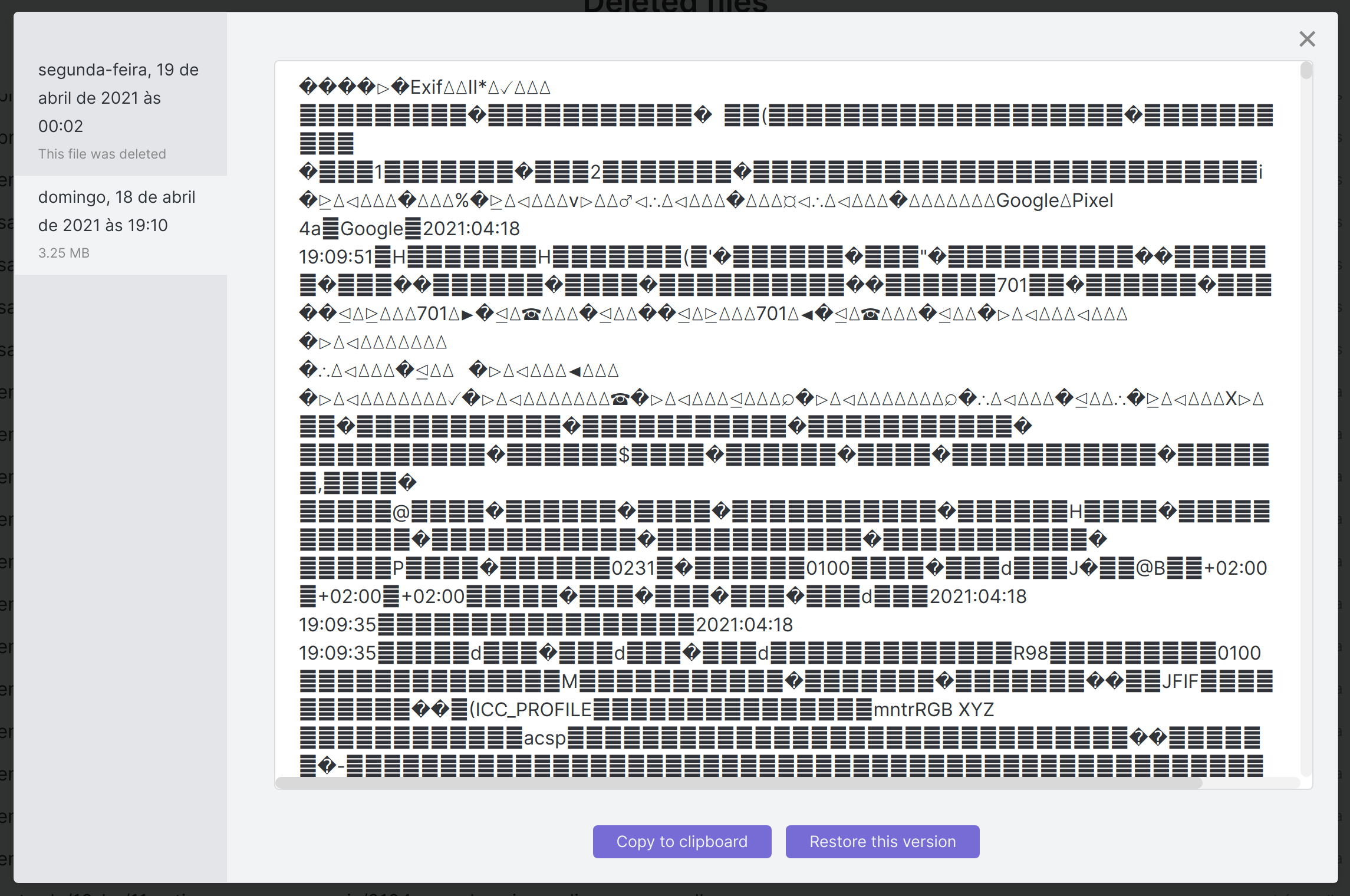 Recovery images - Bug graveyard - Obsidian Forum