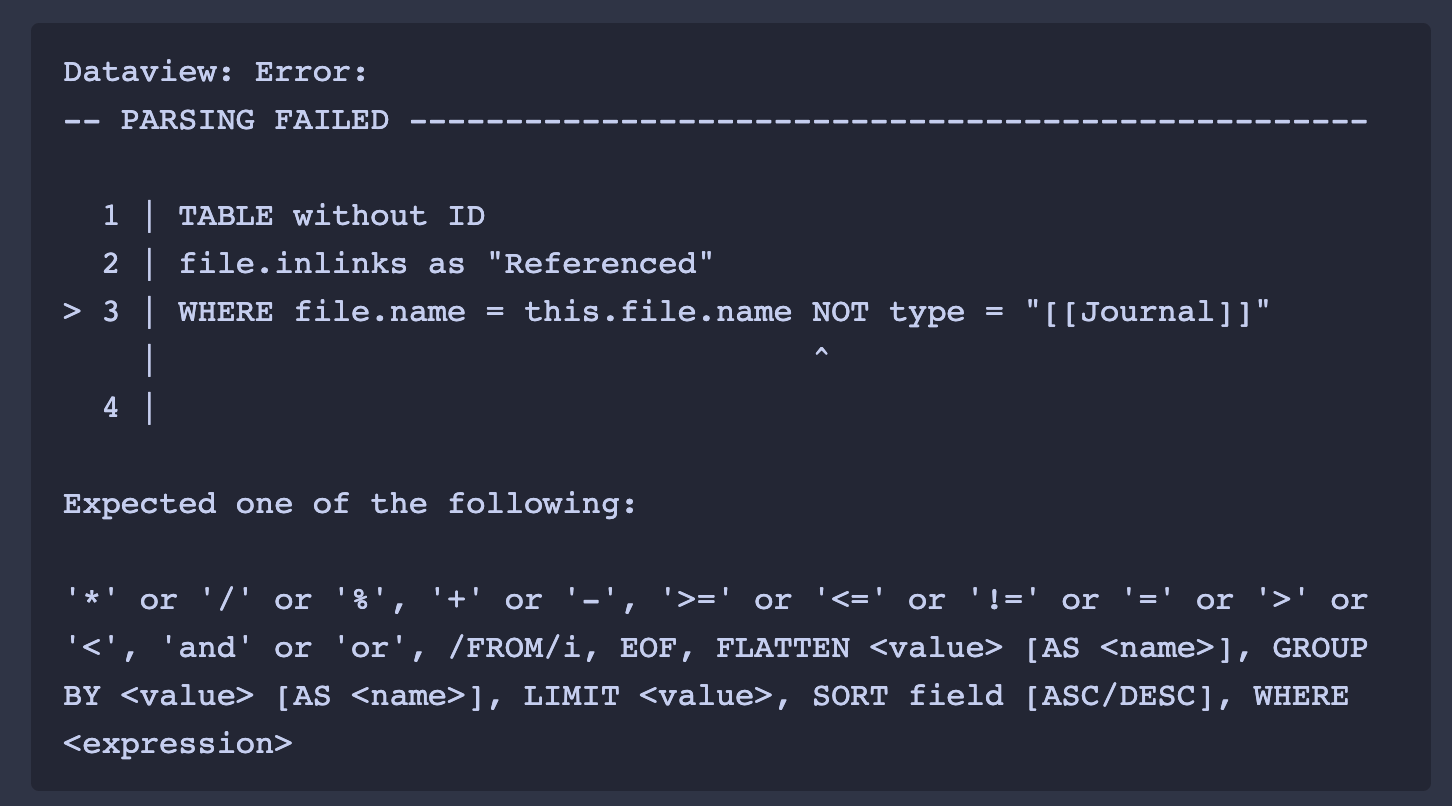 Book MOC which surfaces all INLINKS, need to exclude/filter Journal - Help - Obsidian Forum
