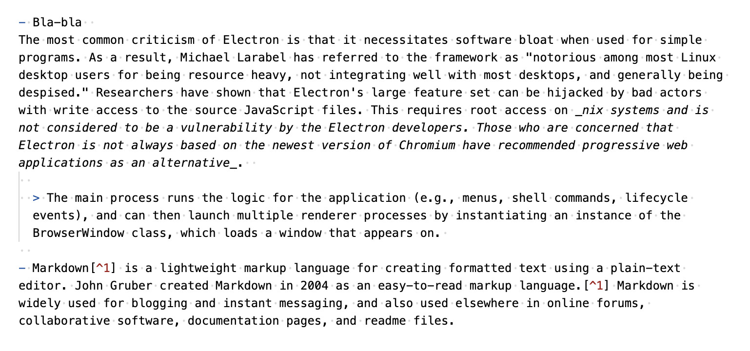 Spacing before quotes not shift quote - Feature requests - Obsidian Forum