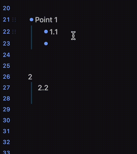 What Difference Between Bullet Point And Only Press Tab Help 