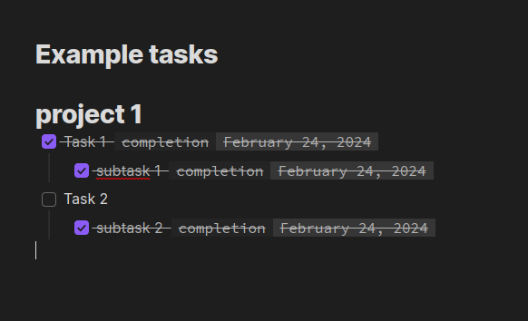 Show completed subtasks in the task plugin - Help - Obsidian Forum