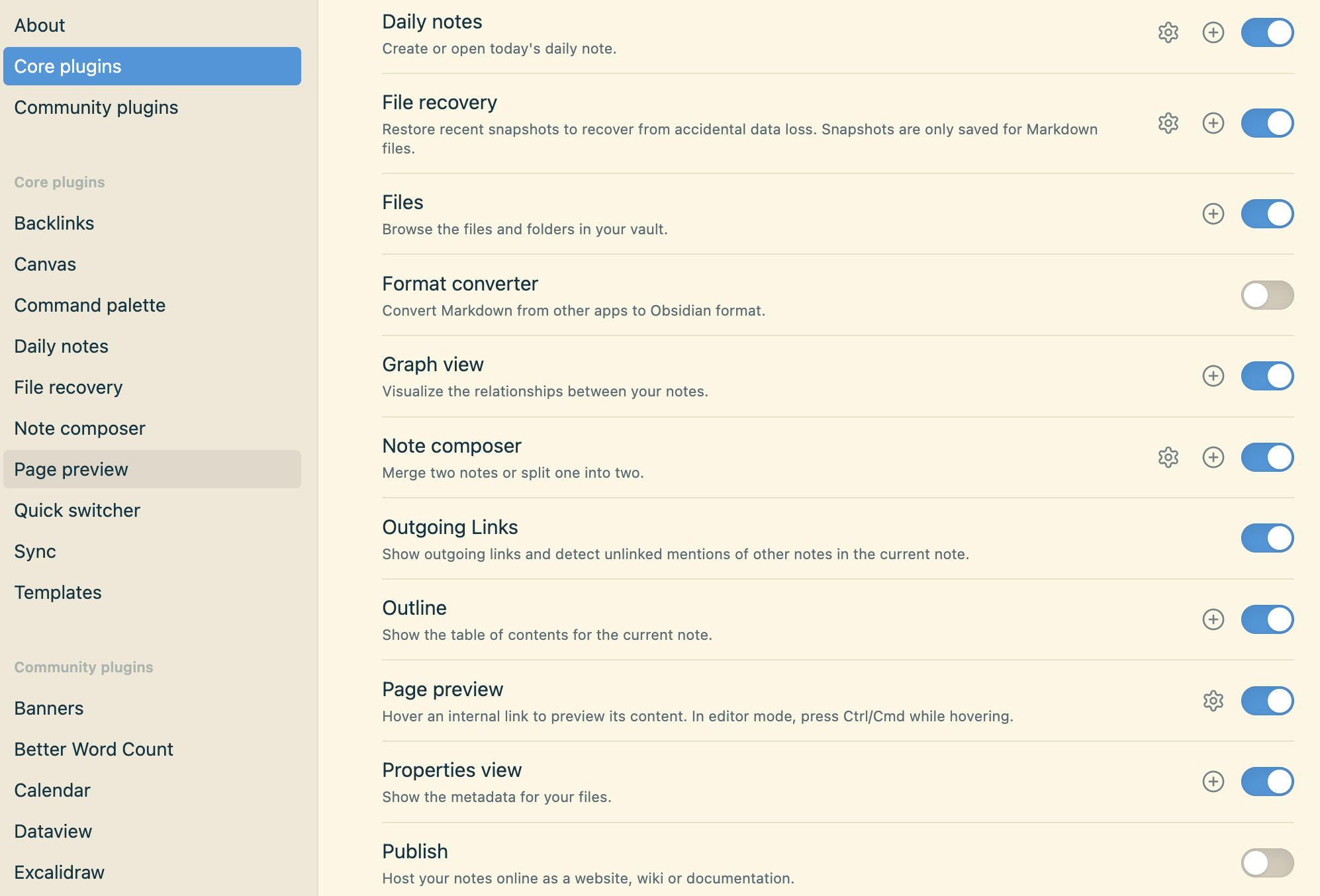 Properties Core Plugin Not Appearing In Settings Core Plugins Sidebar Section Help 