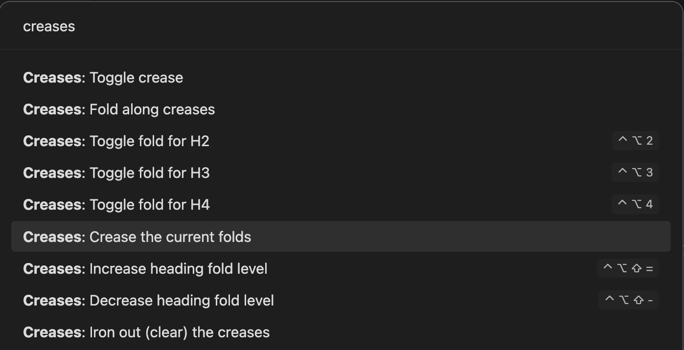 Creases plugin only works for H2, H3 and H4? - Help - Obsidian Forum