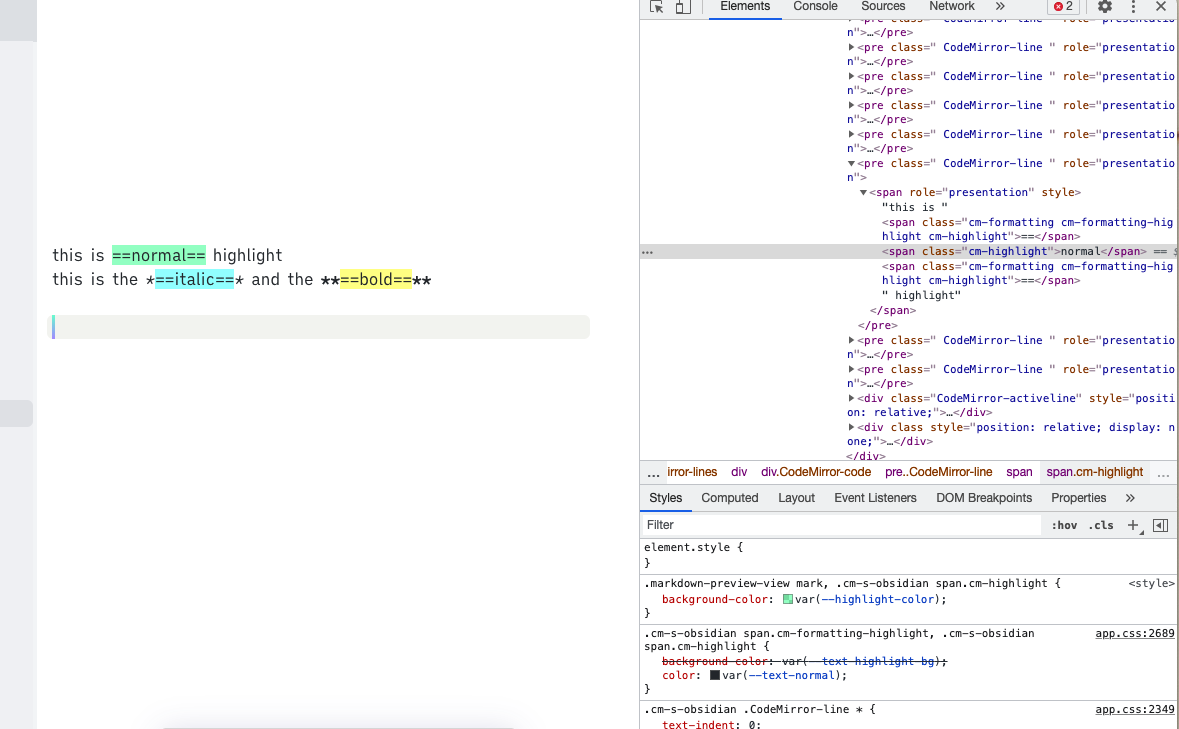CSS HELP: Using the theme "Shimmering Focus" trying to make highlight ...