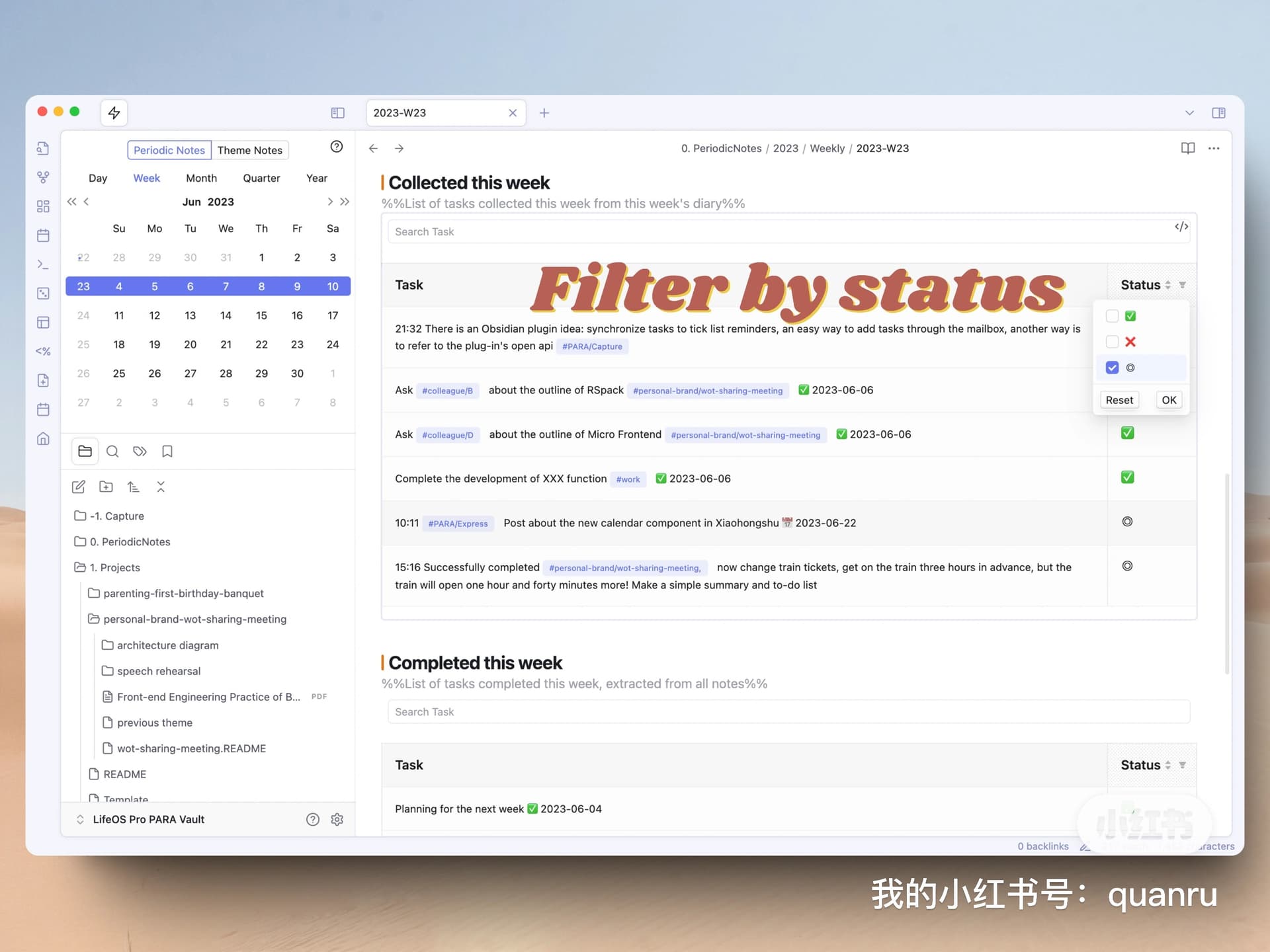 LifeOS Plugin Q3 Updates - Share & showcase - Obsidian Forum