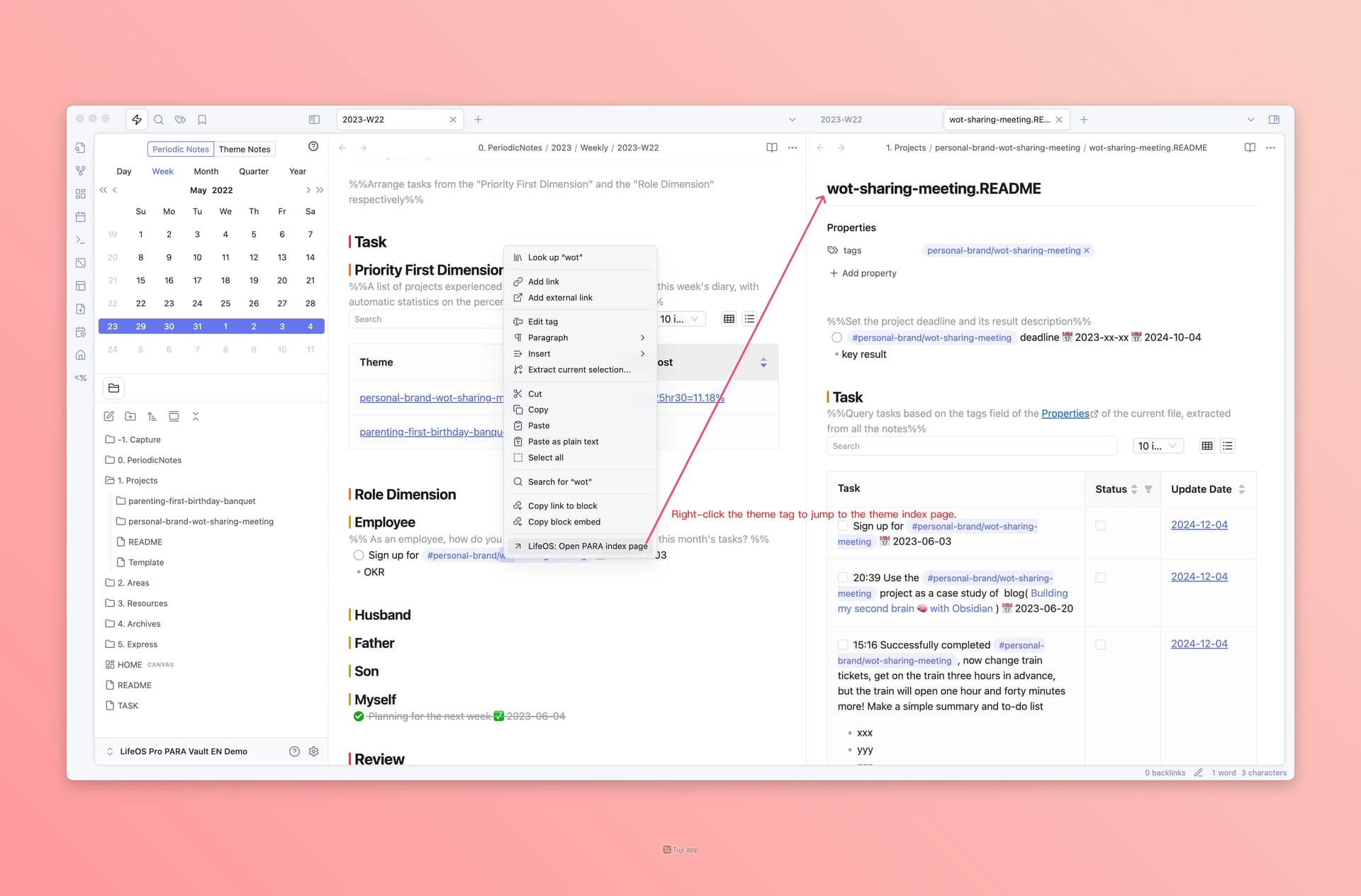LifeOS Pro: PARA Method/Periodic Notes/Fullcalendar - Share & showcase ...