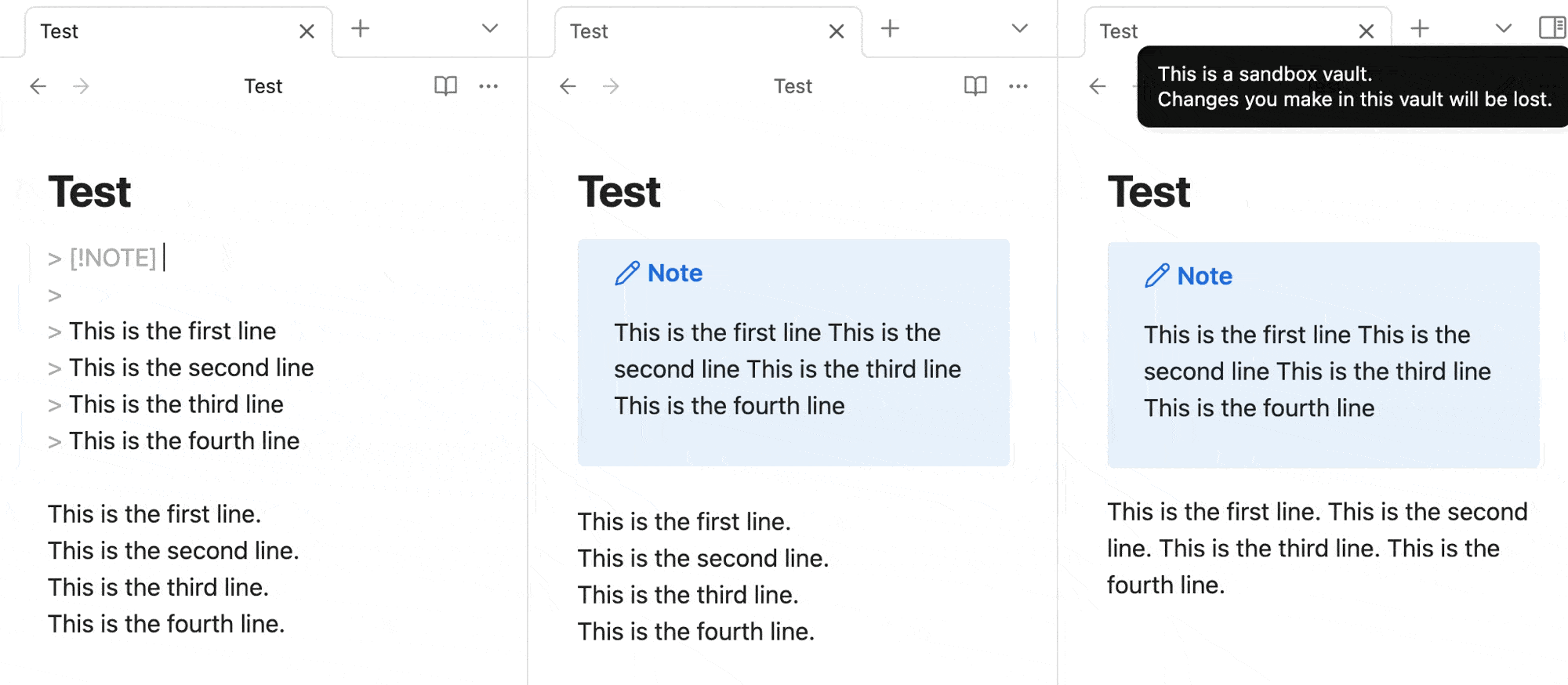 Strict line breaks option doesn't work in the first paragraph of a ...