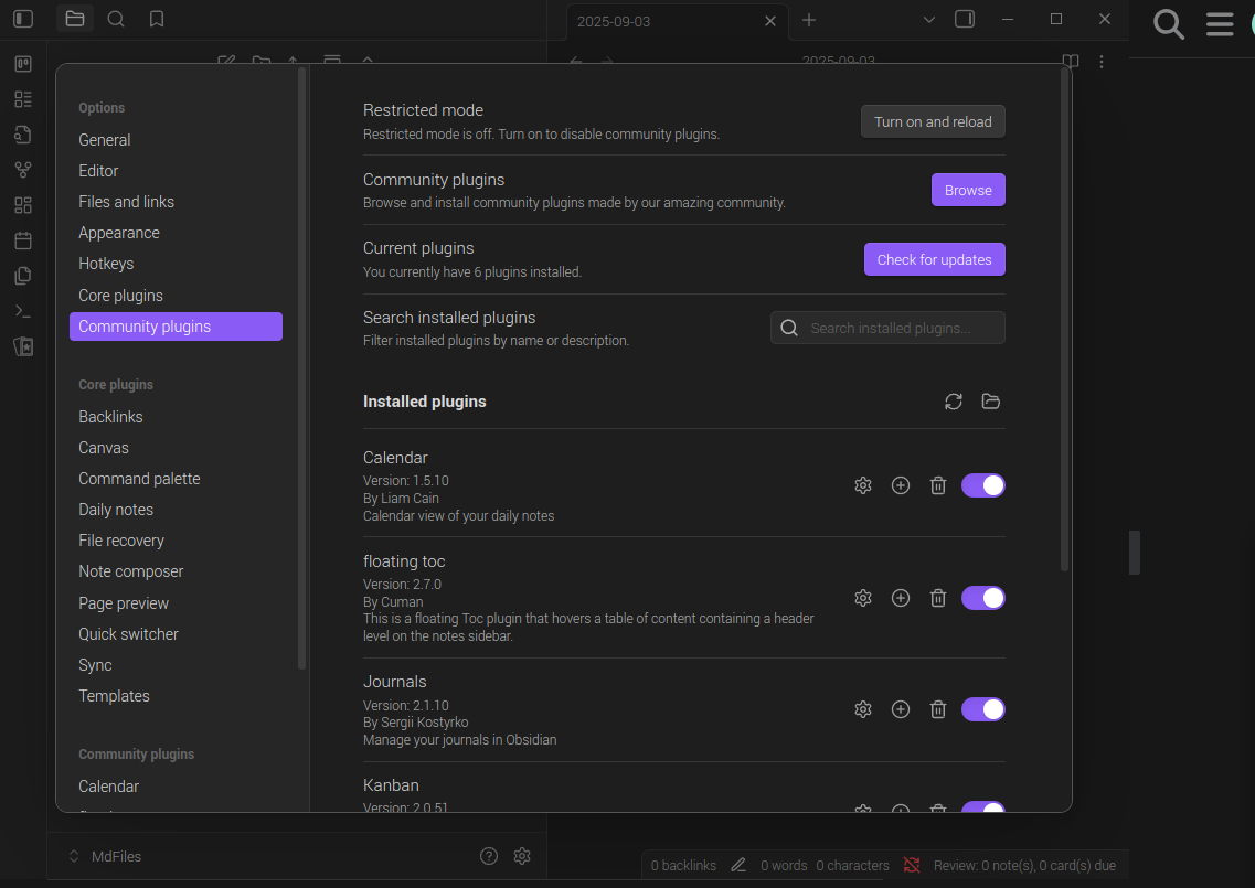 Calendar plugin not showing? - Help - Obsidian Forum