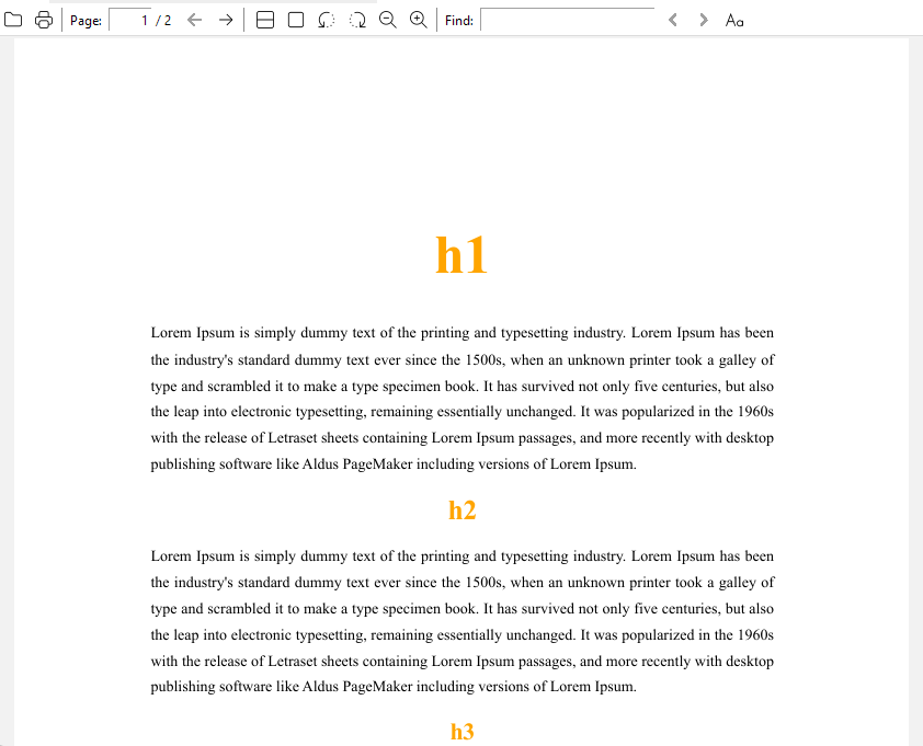 Css For Pdf Export Works Well But Header Formatting Does Not Cooperate Custom Css And Theme