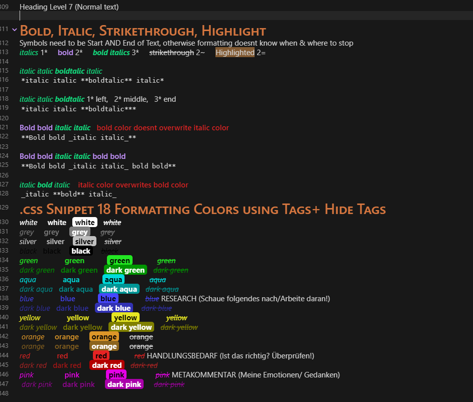 Use nested tag to manage 16 highlight colors,blod,italic - Share ...