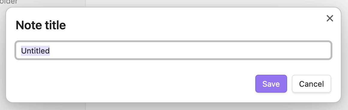 Untitled not preselected in Create note modal - Help - Obsidian Forum