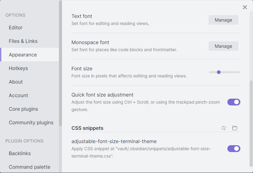 How Do I Change Font Size With A Theme Installed Disabling It Help 