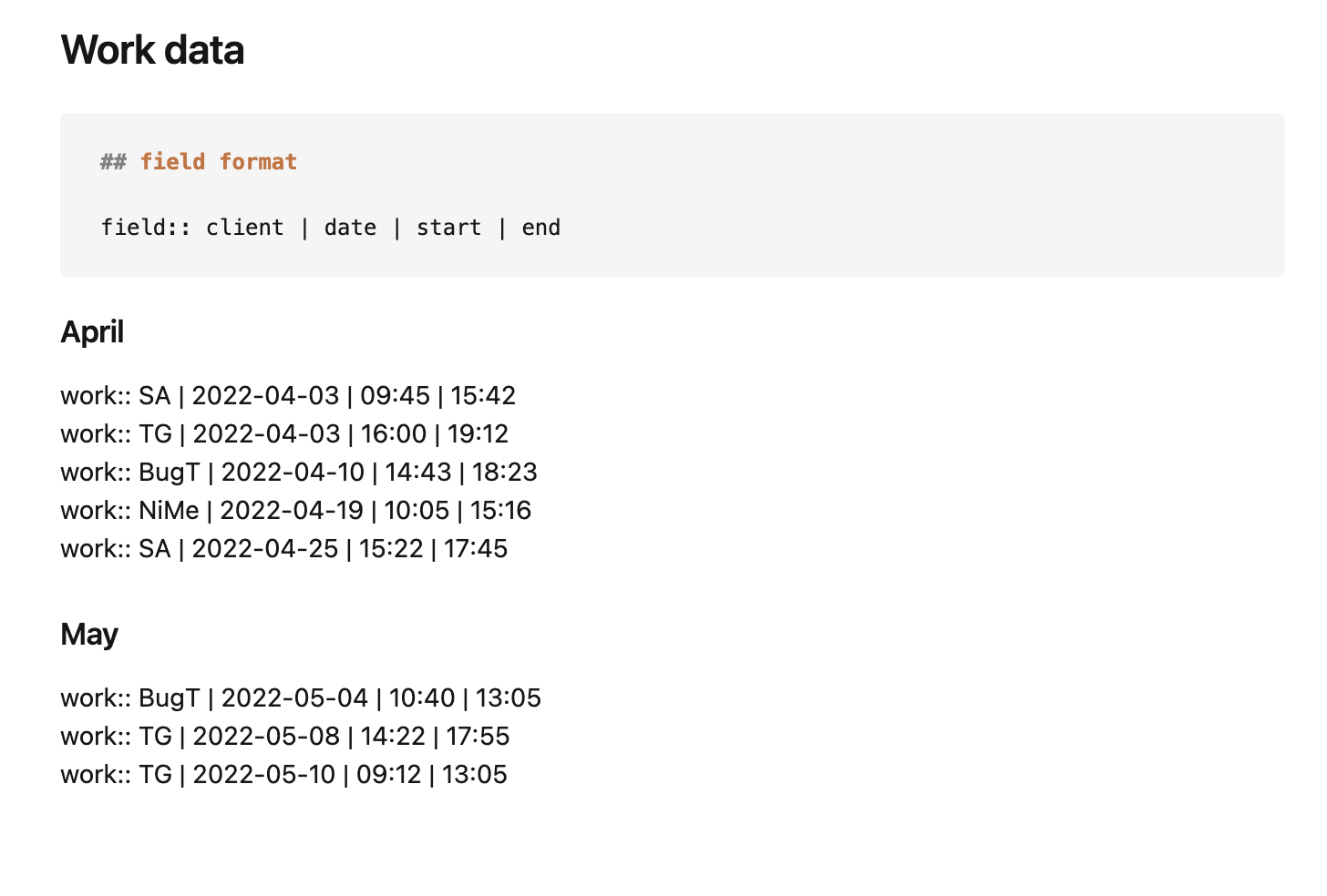 Using Advanced Tables With Dataview For Work Hours And Financial 
