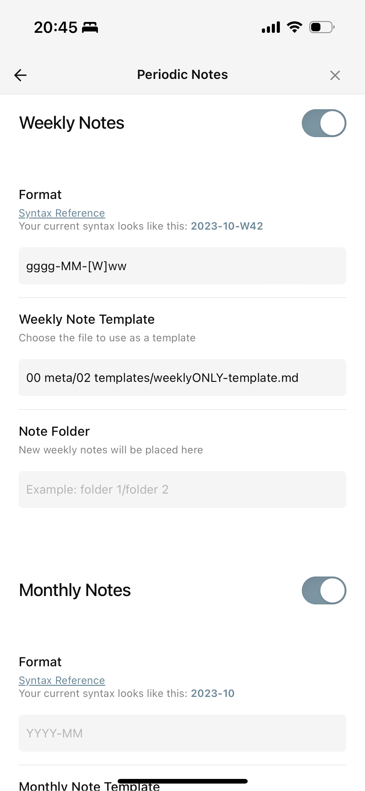 Periodic Notes for Future Date - Halfway there - Help - Obsidian Forum