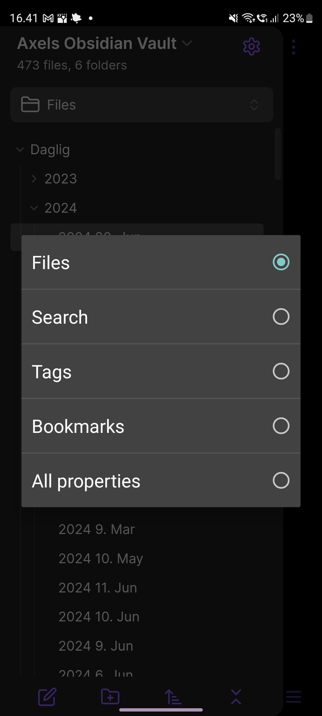 Drop down panel on Android has changed - Help - Obsidian Forum