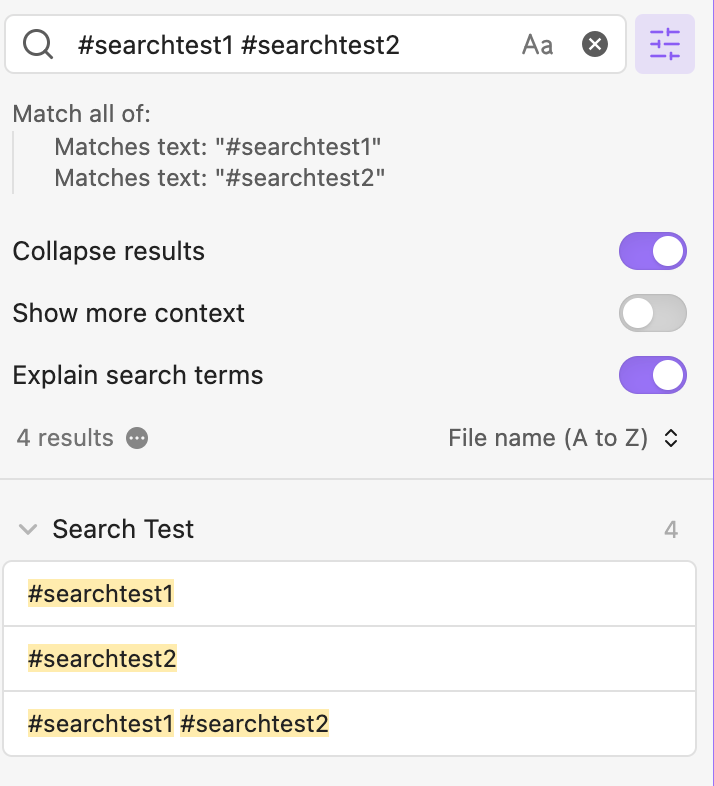 Search cannot properly handle AND relationships - Bug graveyard - Obsidian Forum
