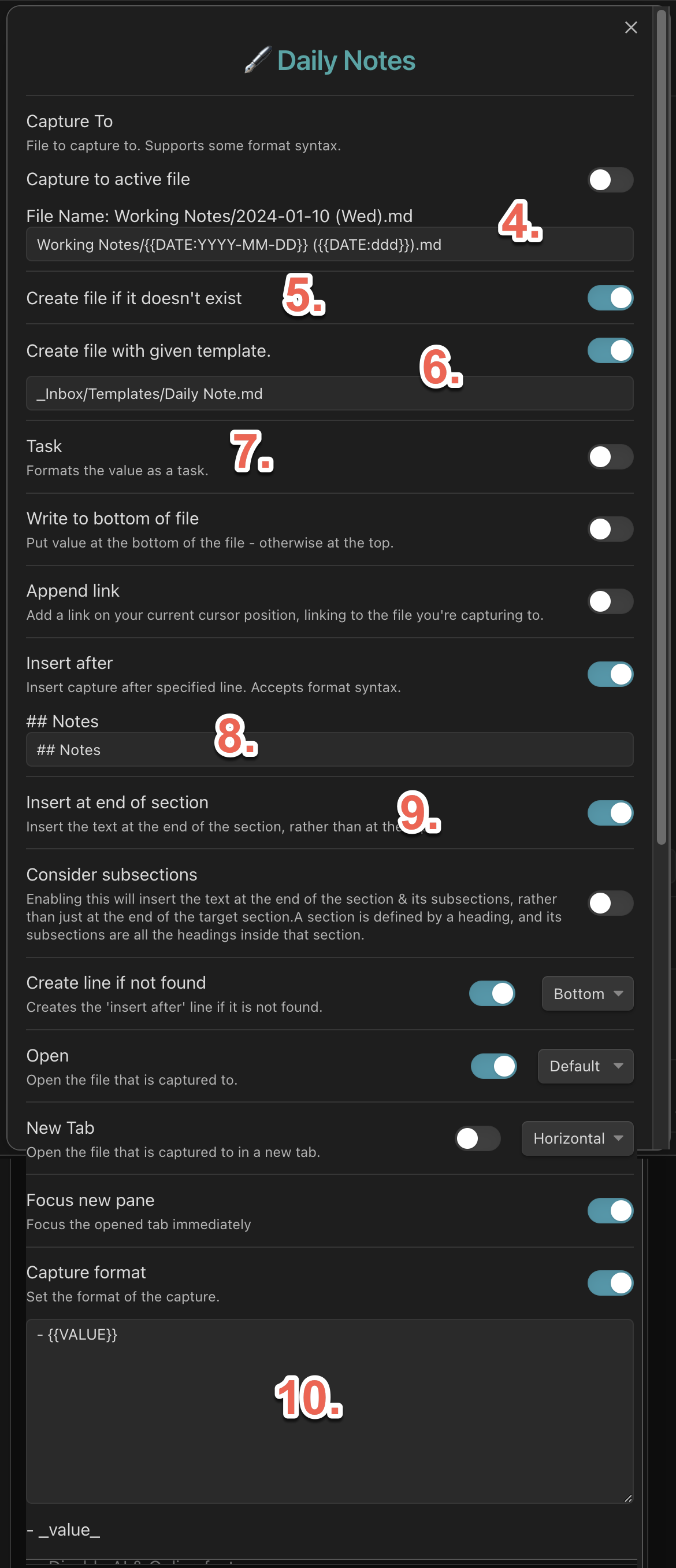 Quick Add Workflow Into Daily Notes Using Quickadd Advanced Uri And Shortcuts Ios And Macos