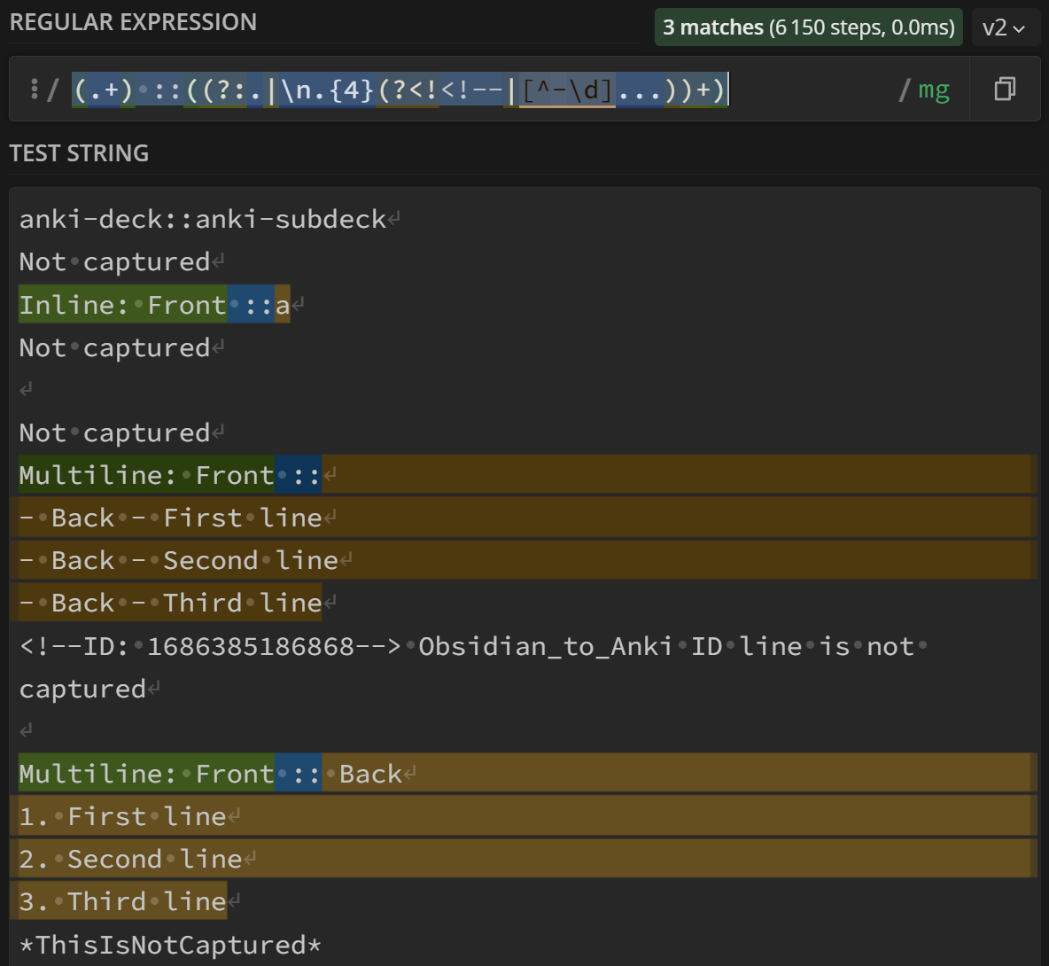 Remnote Multiline Style Regex For Obsidian To Anki Plugin Share And Showcase Obsidian Forum