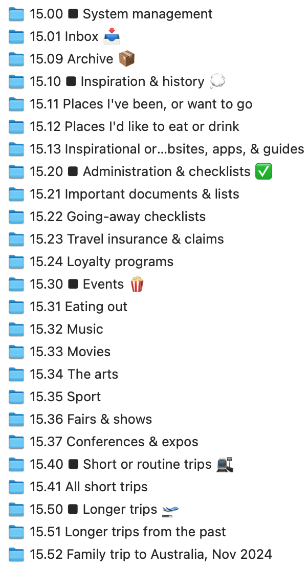 johnny decimal examples