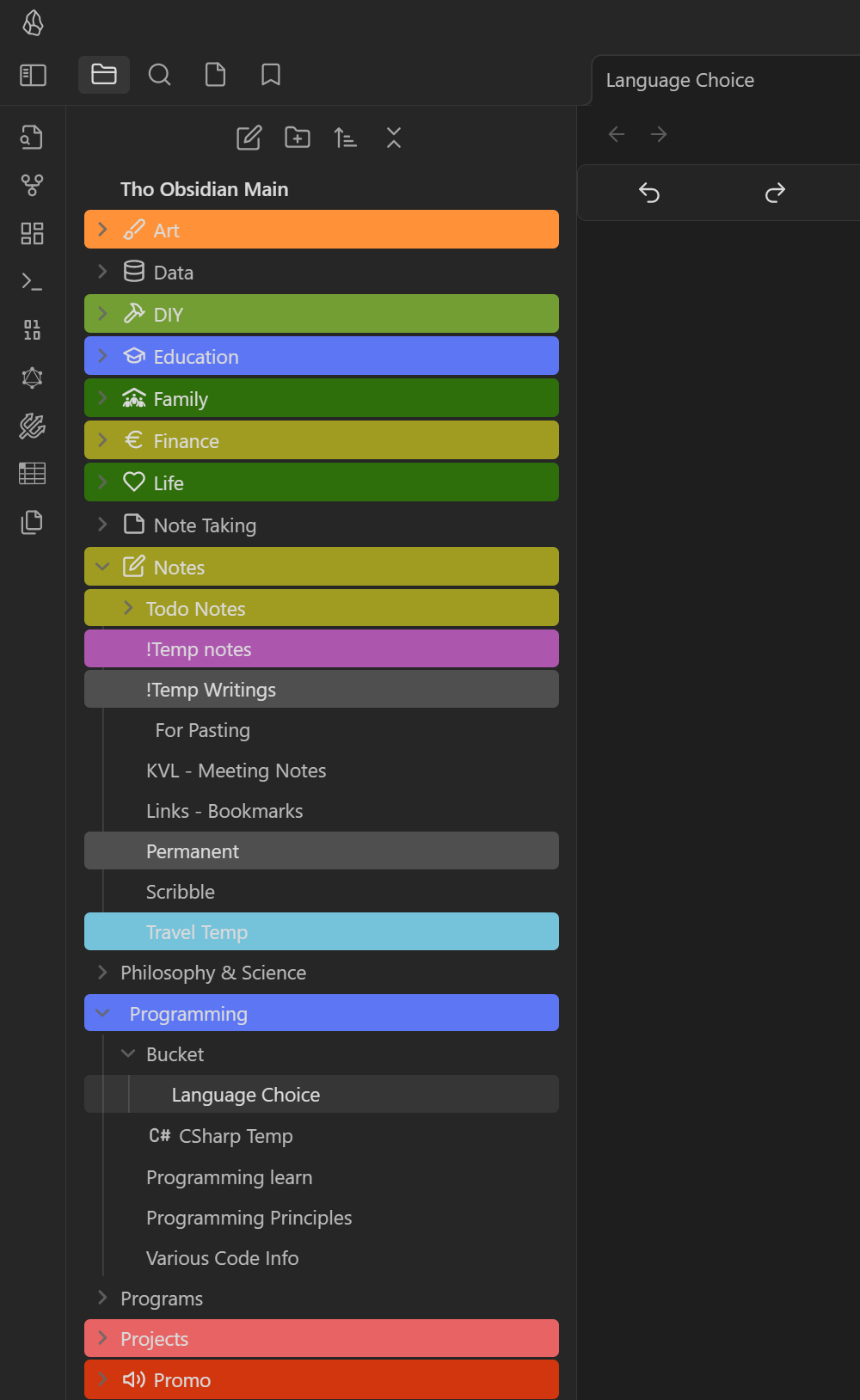 Snippet For File Explorer Background Colors using File color Plugin