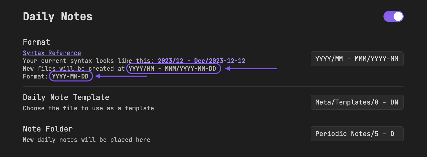 Behaviour of Unique Note Creator prefix format containing a / - Bug reports - Obsidian Forum